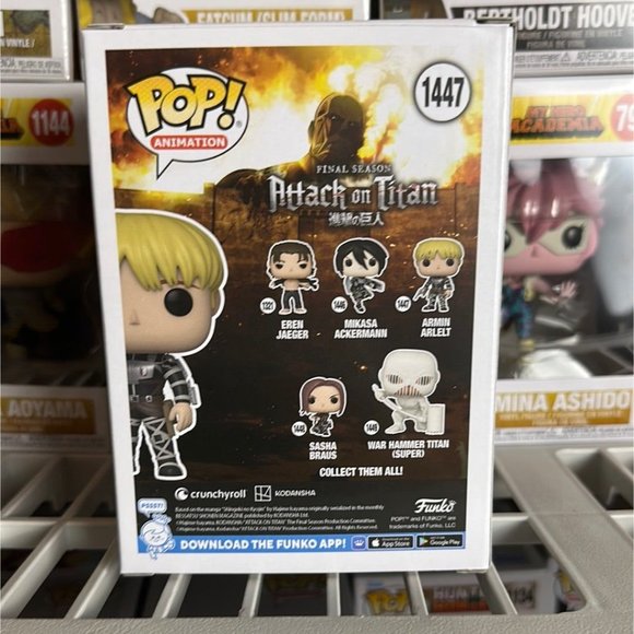 Funko | Toys | Funko Pop Anime Attack On Titan Aot Armin Arlelt Figure ...